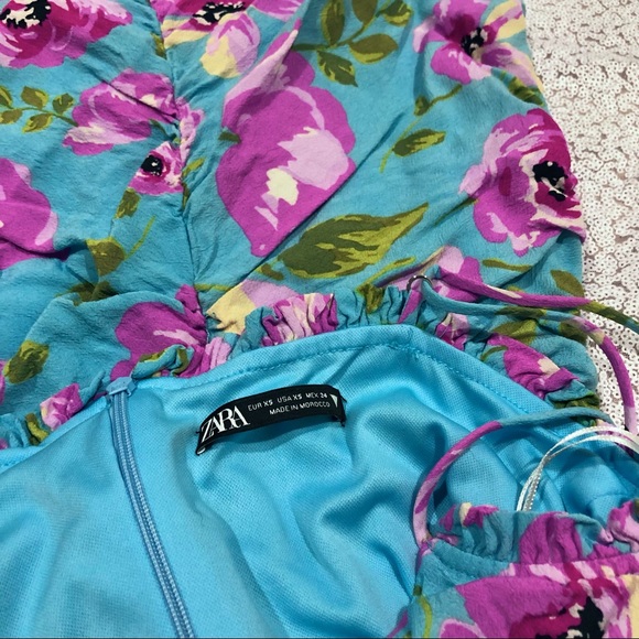 Zara | Dresses | Zara Floral Bodycon Dress | Poshmark
